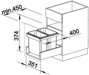 BLANCOSELECT FLEXON 40/2 hulladéktároló 516597 | SzaniterPlaza.hu ...