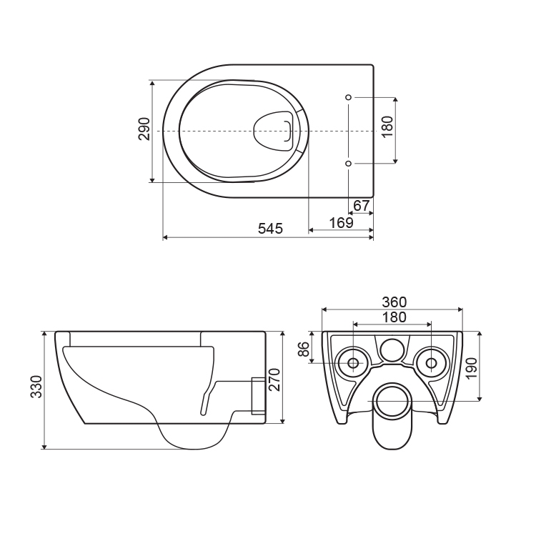 Axel Doto Pure Rim 54 fali wc ülőkével CEAX.1404.545.WH | SzaniterPlaza ...
