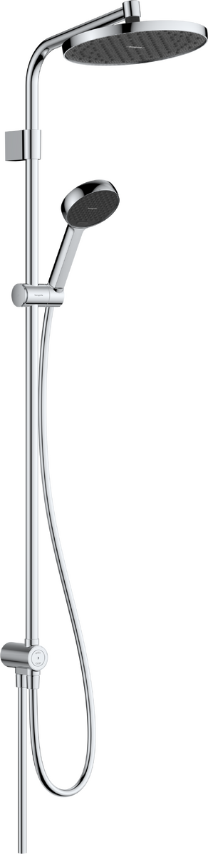 Hansgrohe Activera S Showerpipe EcoSmart 240 1jet Reno Varia zuhanyrendszer, króm 28074000 ...